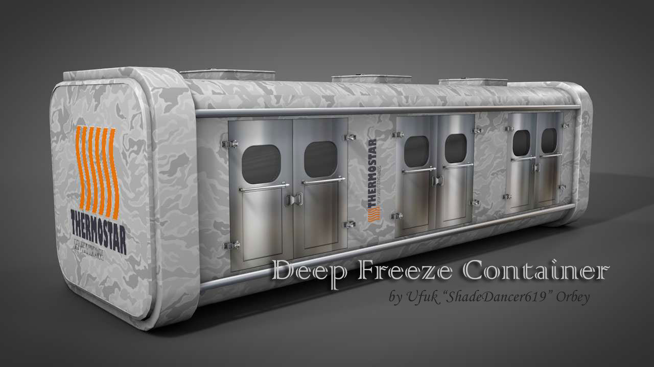 Deep Freeze Container 3D model | CGTrader