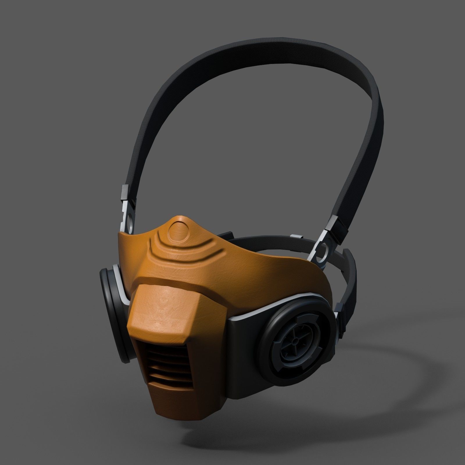 3D model Gas mask helmet scifi fantasy space millitary protection VR ...