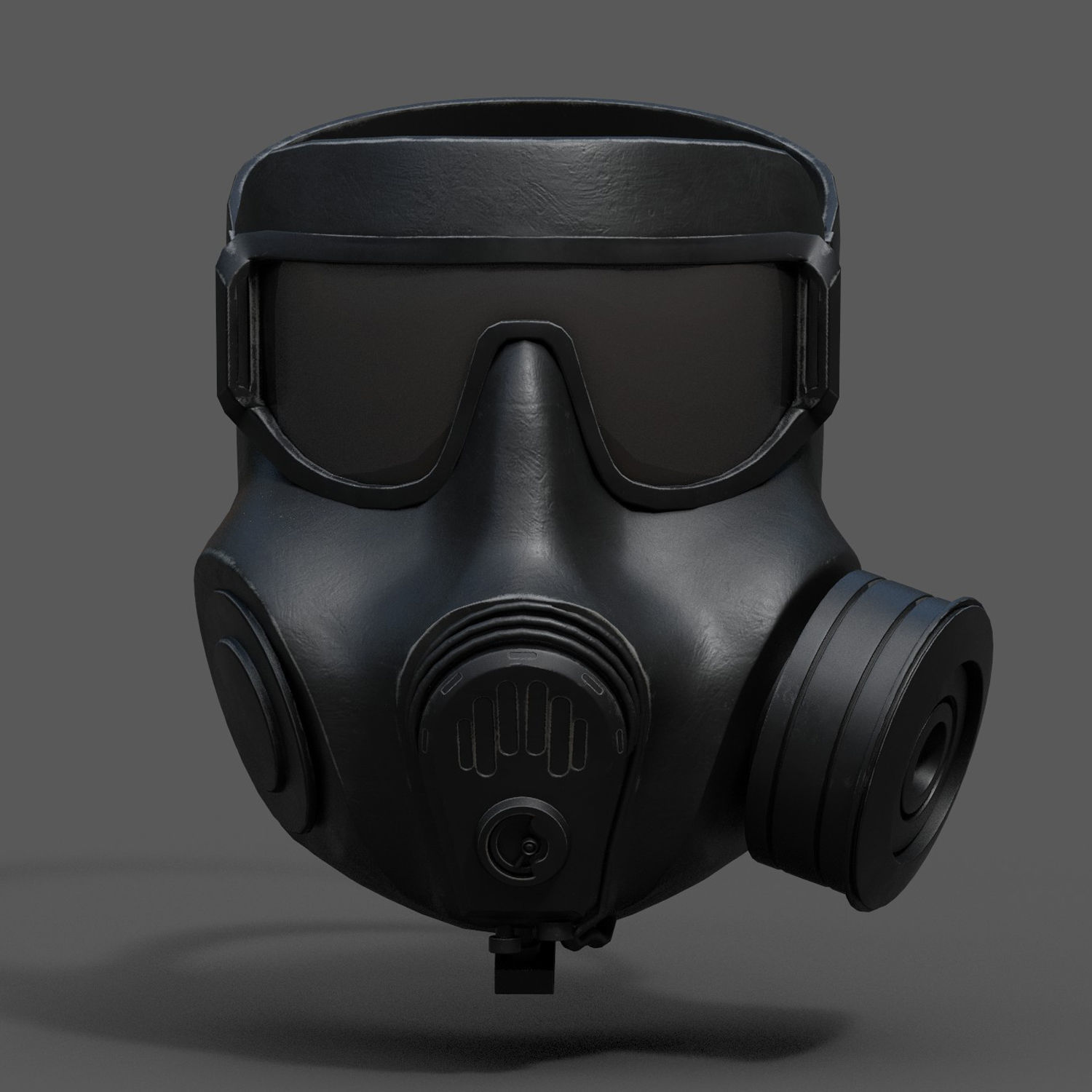3D model Gas mask helmet scifi protection space millitary fantasy human ...