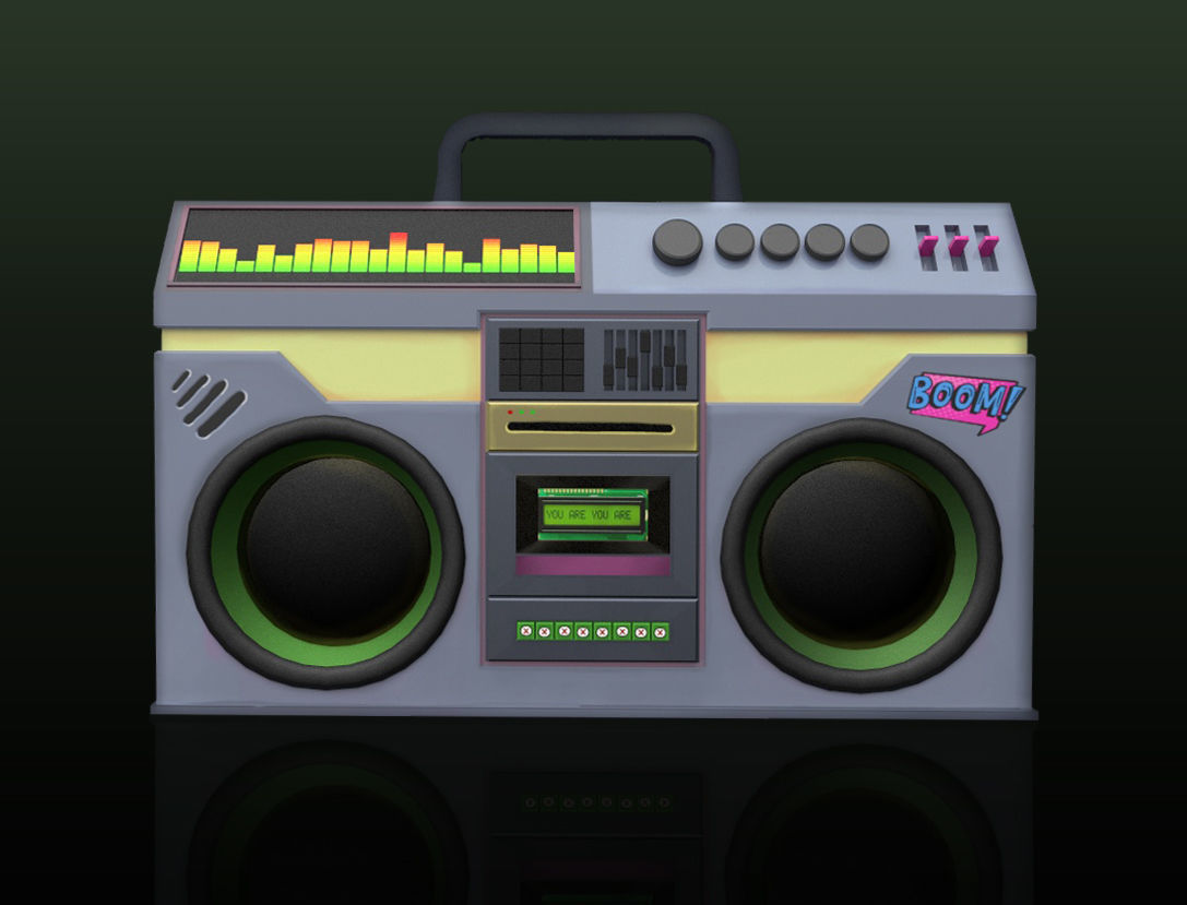 3D model Boombox VR / AR / low-poly | CGTrader