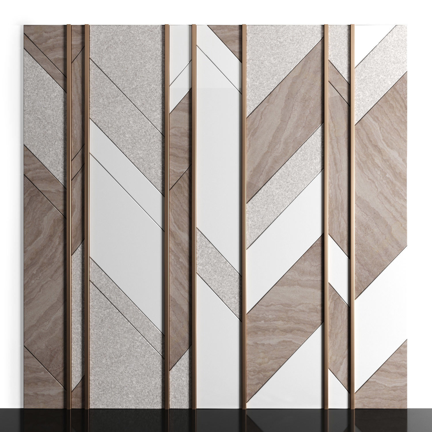 Marble panels 3D model | CGTrader