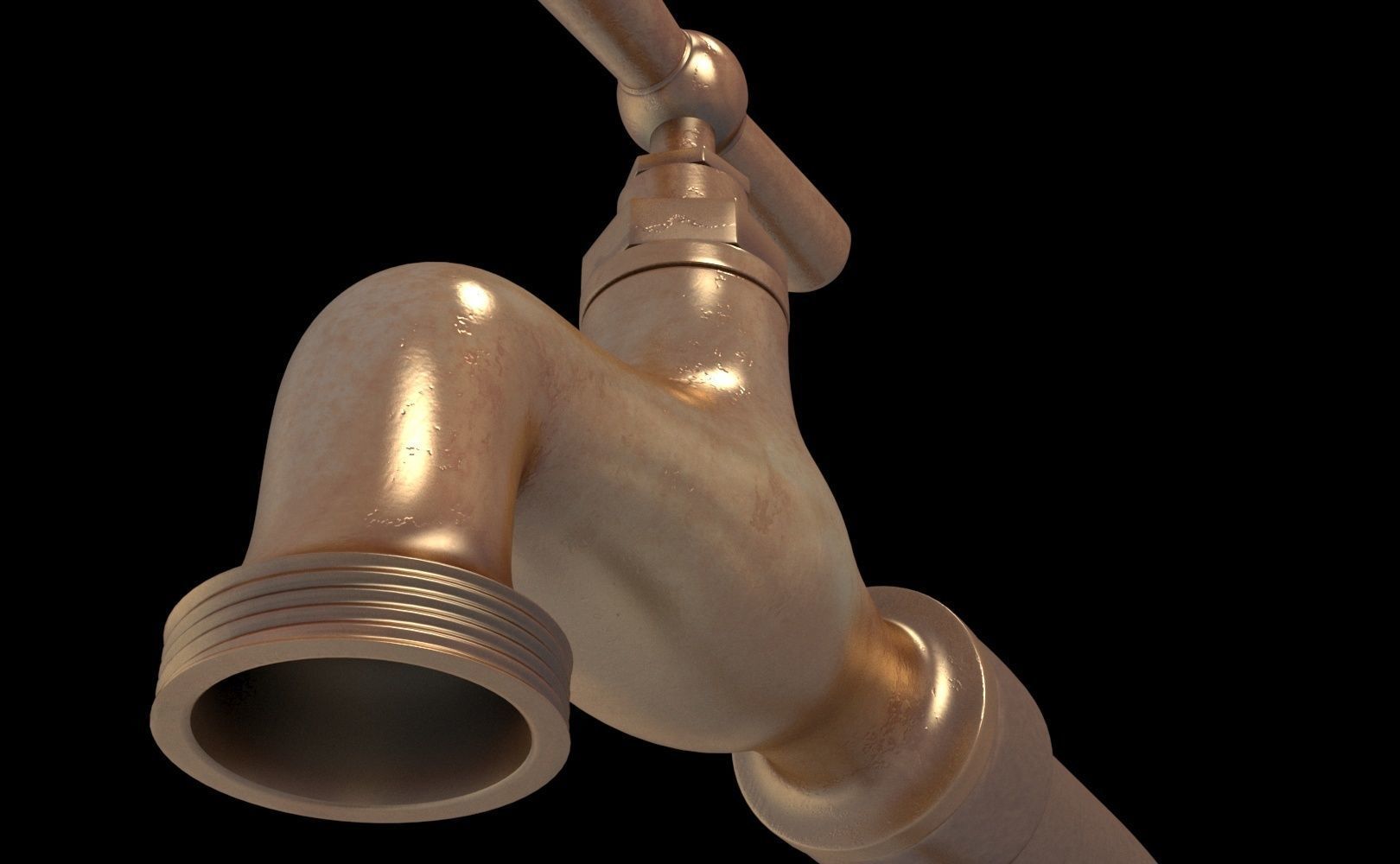 3D model Brass Tap VR / AR / low-poly animated | CGTrader