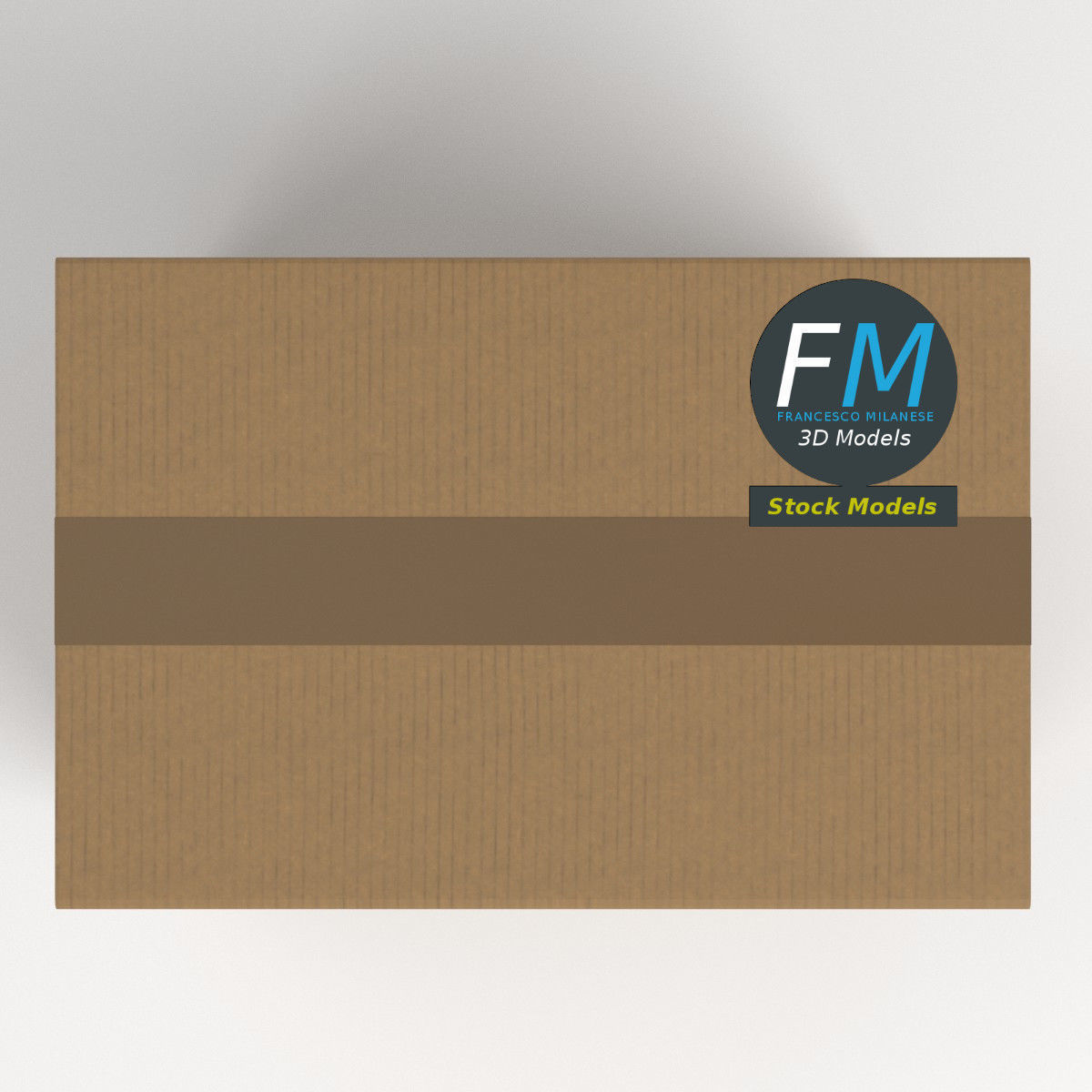 Cardboard box closed 3D model | CGTrader