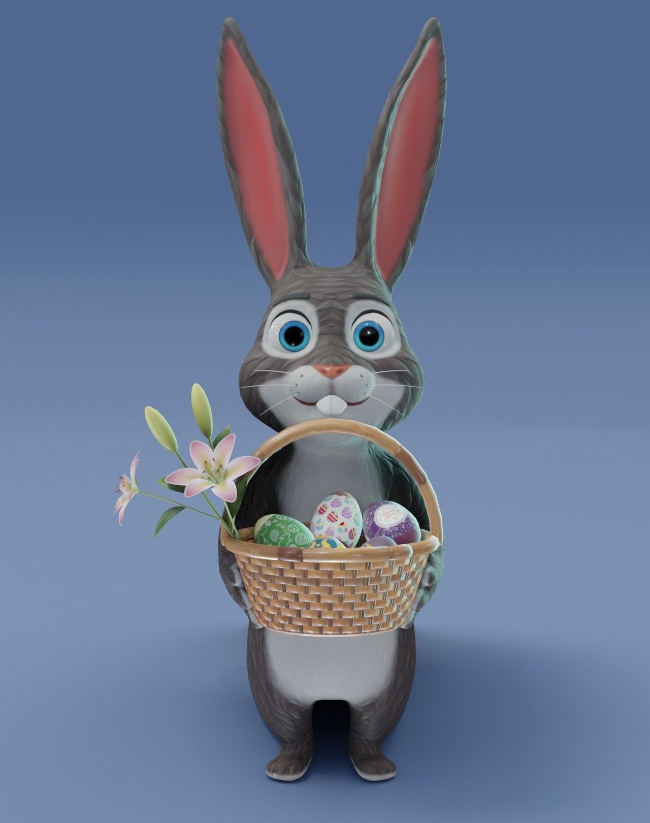 3D model Easter Bunny 3D Model VR / AR / low-poly | CGTrader
