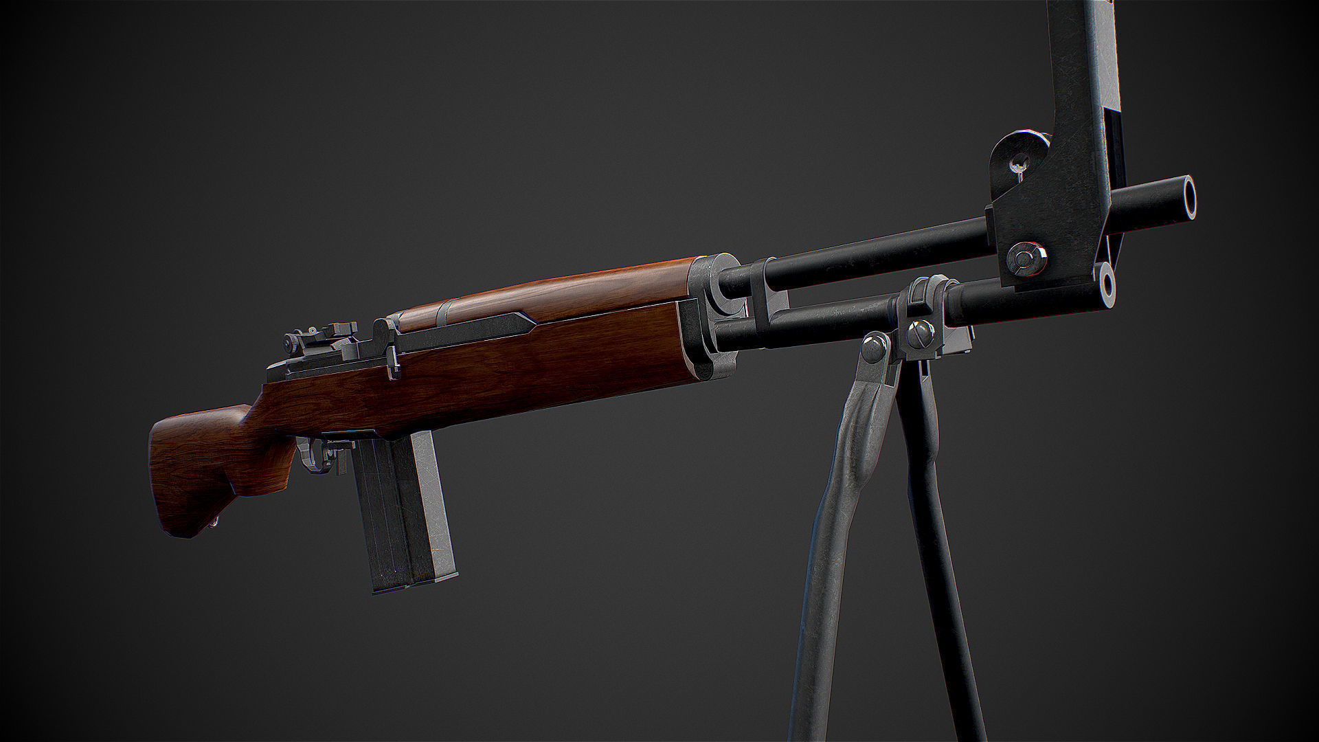 3D model Beretta BM 59 rifle VR / AR / low-poly | CGTrader