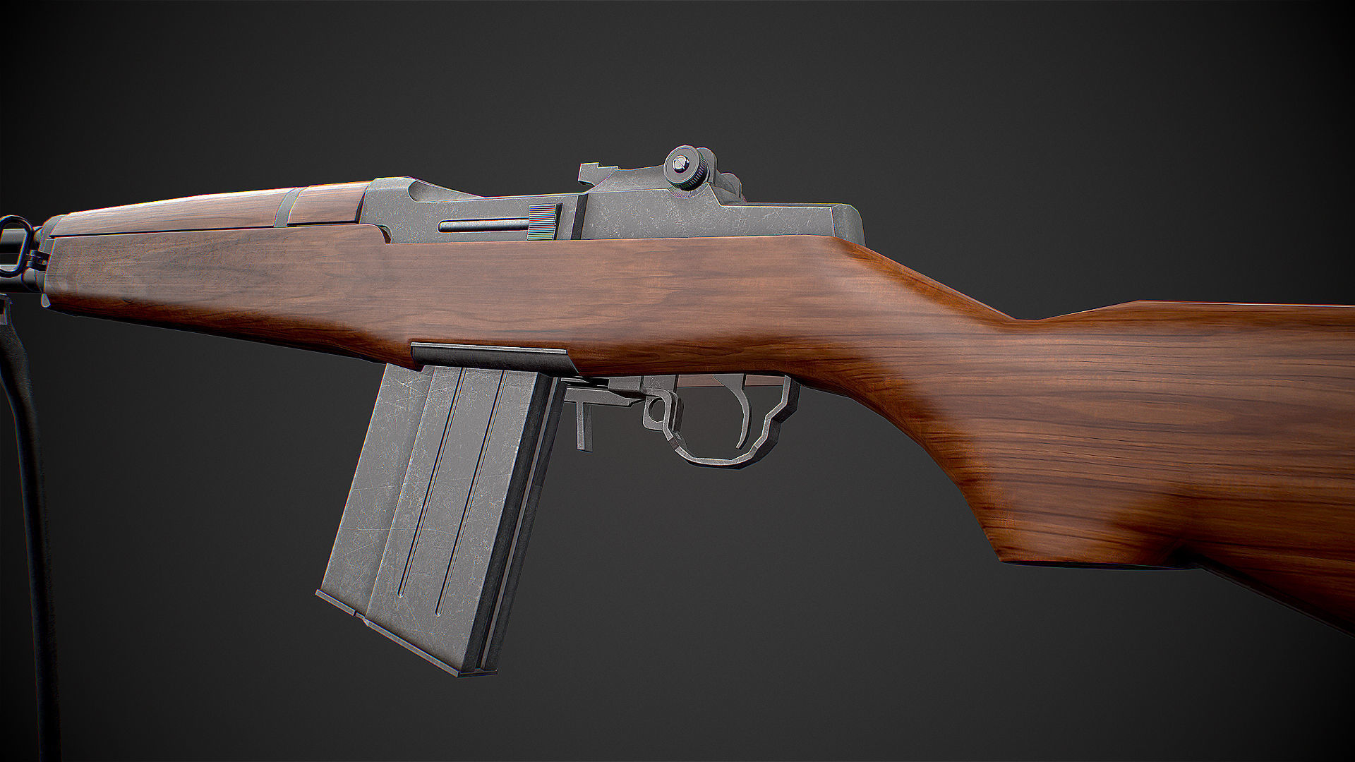 3D model Beretta BM 59 rifle VR / AR / low-poly | CGTrader