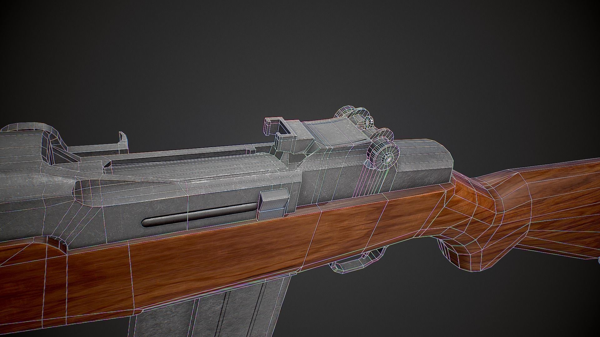 3D model Beretta BM 59 rifle VR / AR / low-poly | CGTrader