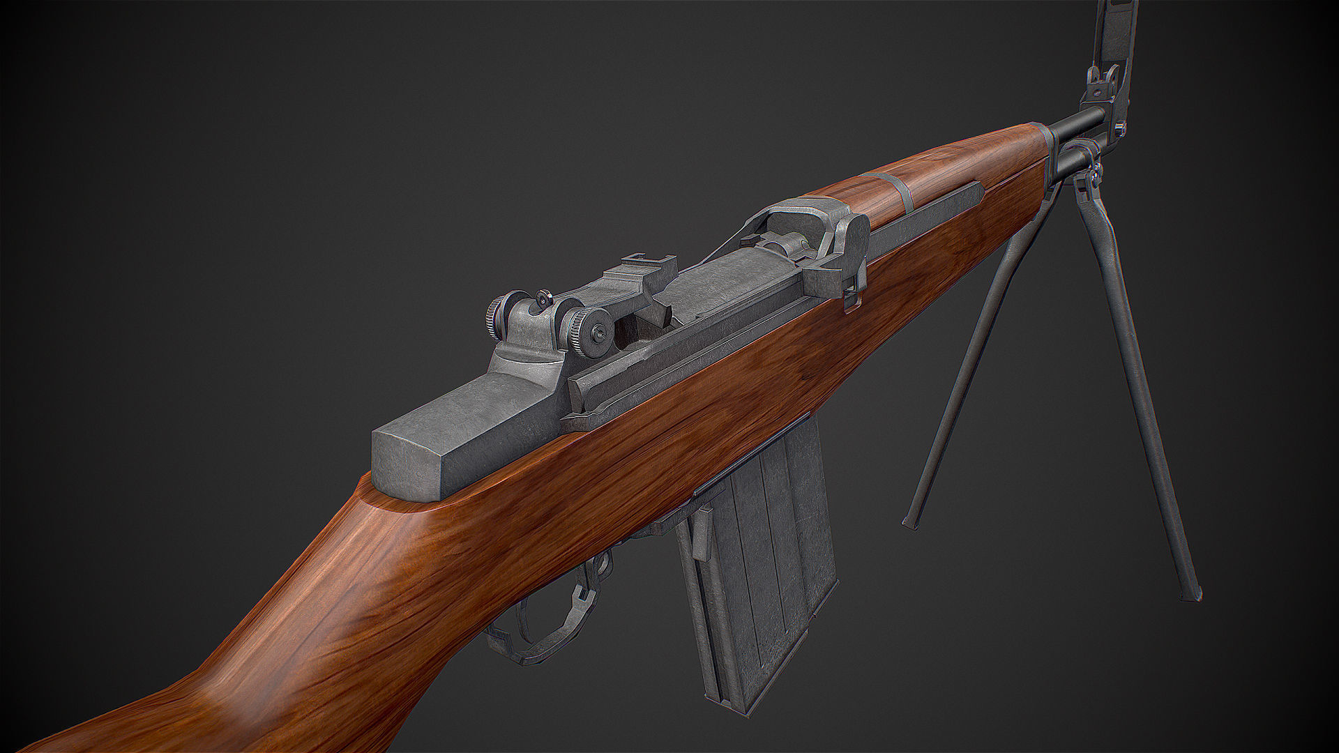 3D model Beretta BM 59 rifle VR / AR / low-poly | CGTrader