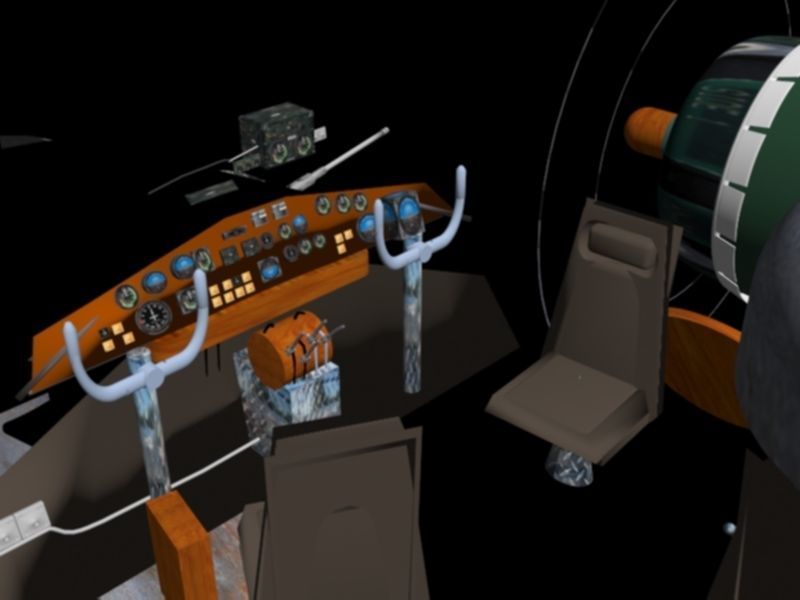 Inside the B17 all Compartments 3D model | CGTrader