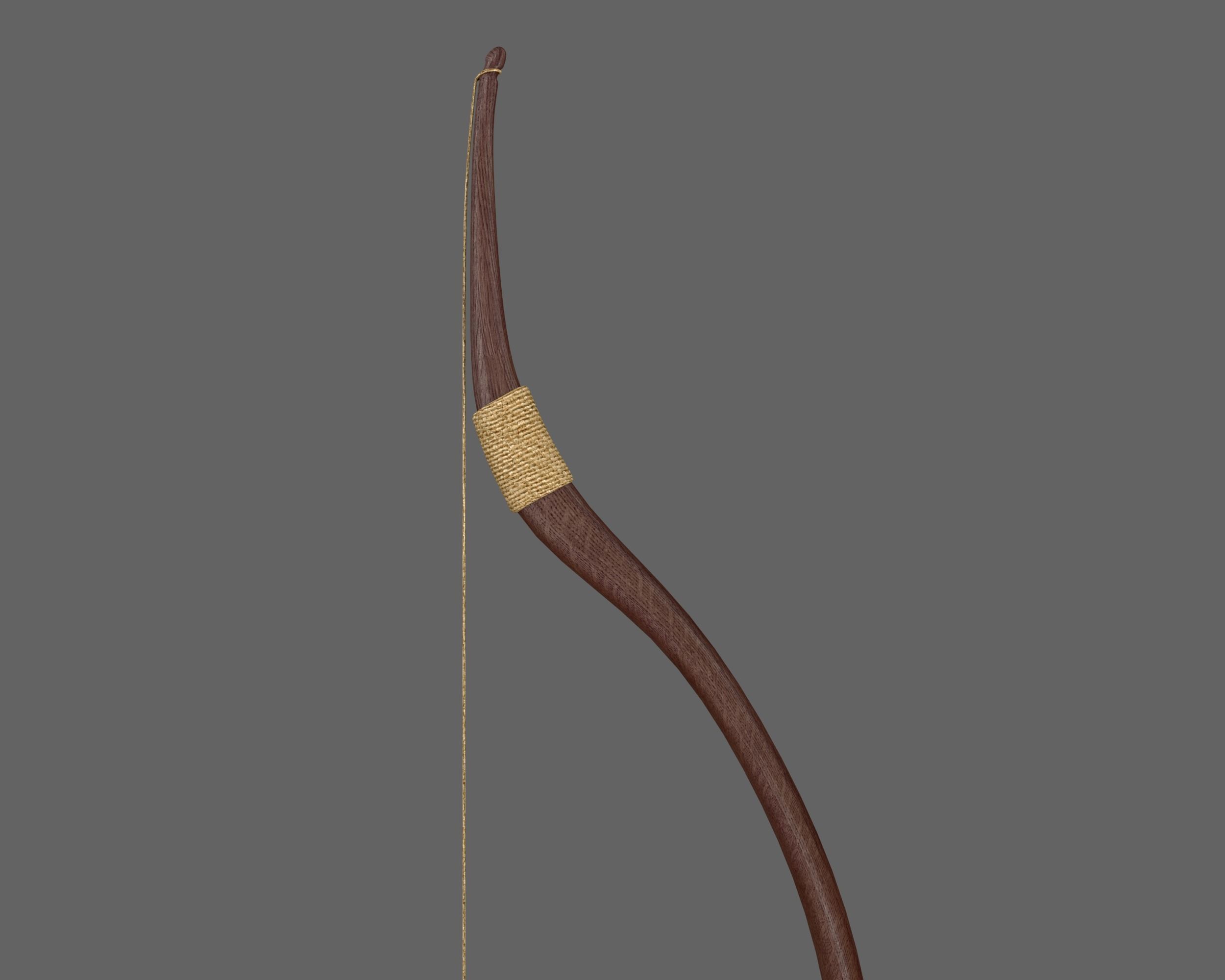 3D model Ancient Roman Bow and Arrow VR / AR / low-poly | CGTrader