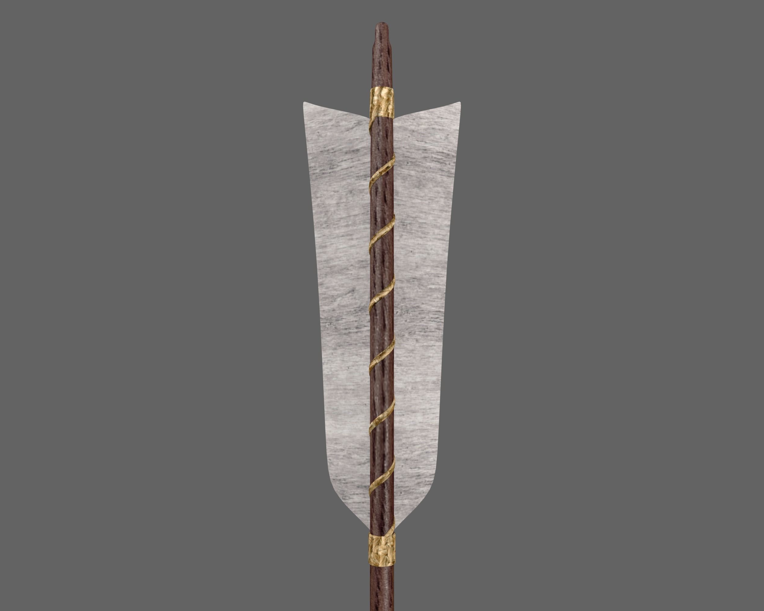 3D model Ancient Roman Bow and Arrow VR / AR / low-poly | CGTrader