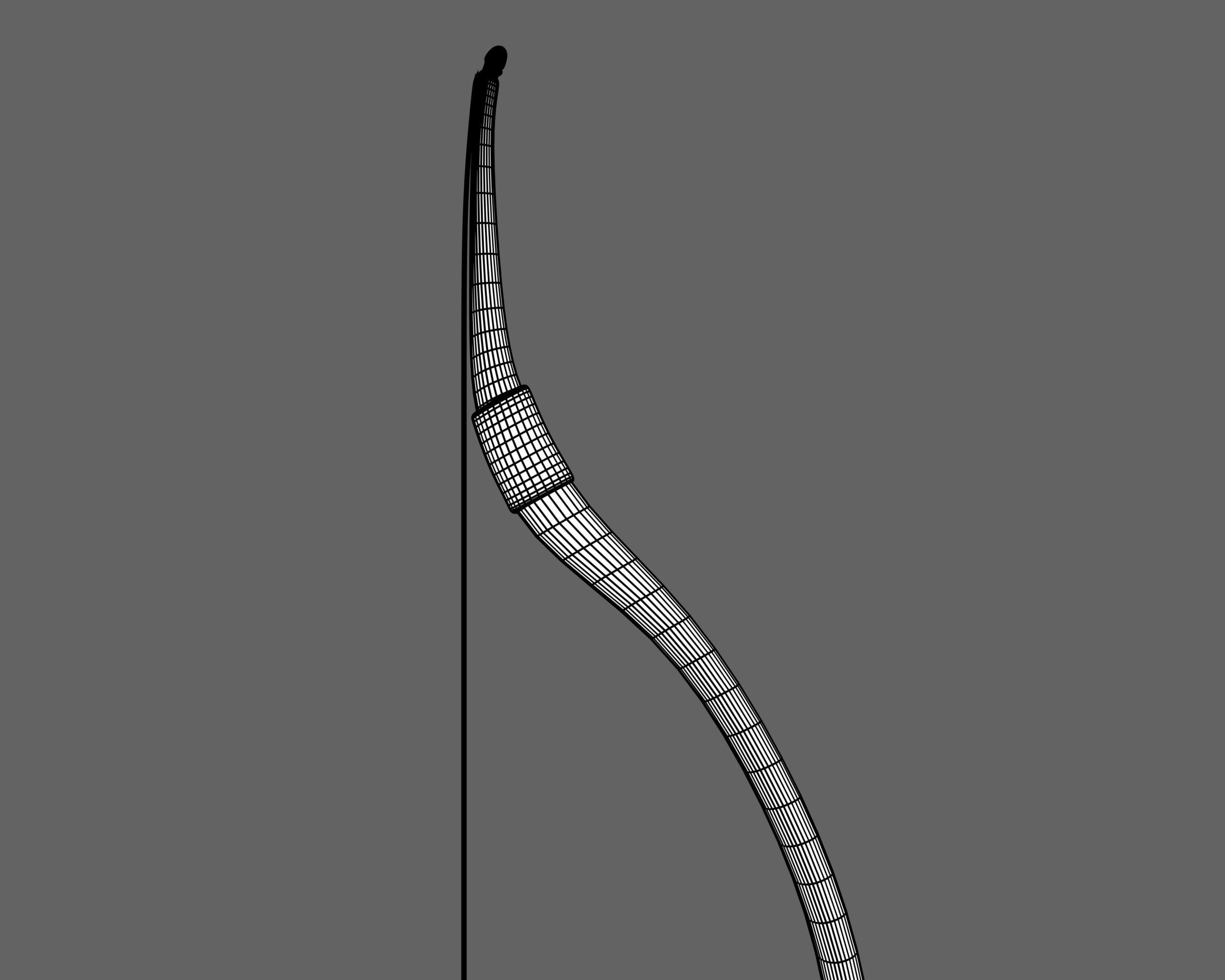 3D model Ancient Roman Bow and Arrow VR / AR / low-poly | CGTrader