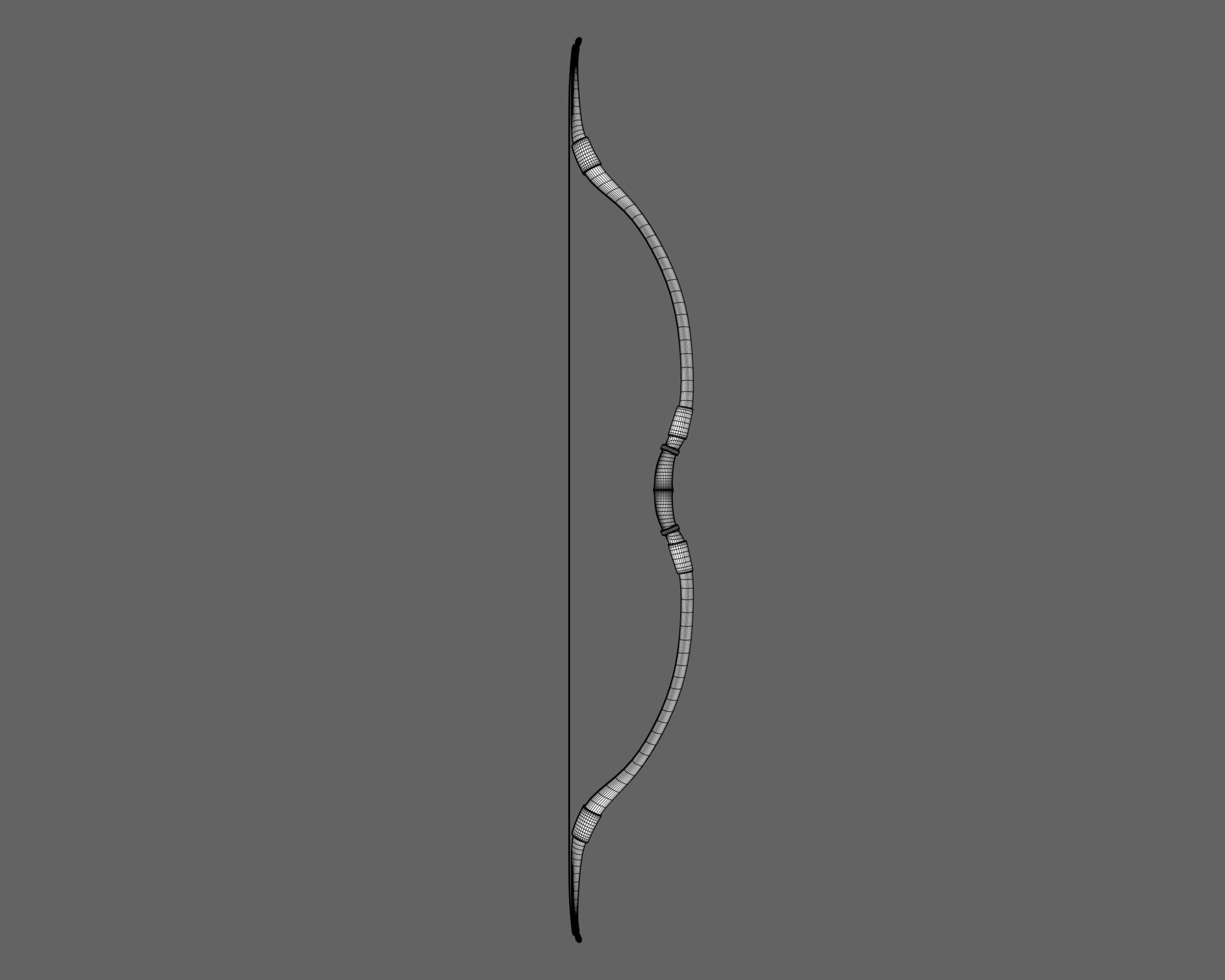 3D model Ancient Roman Bow and Arrow VR / AR / low-poly | CGTrader