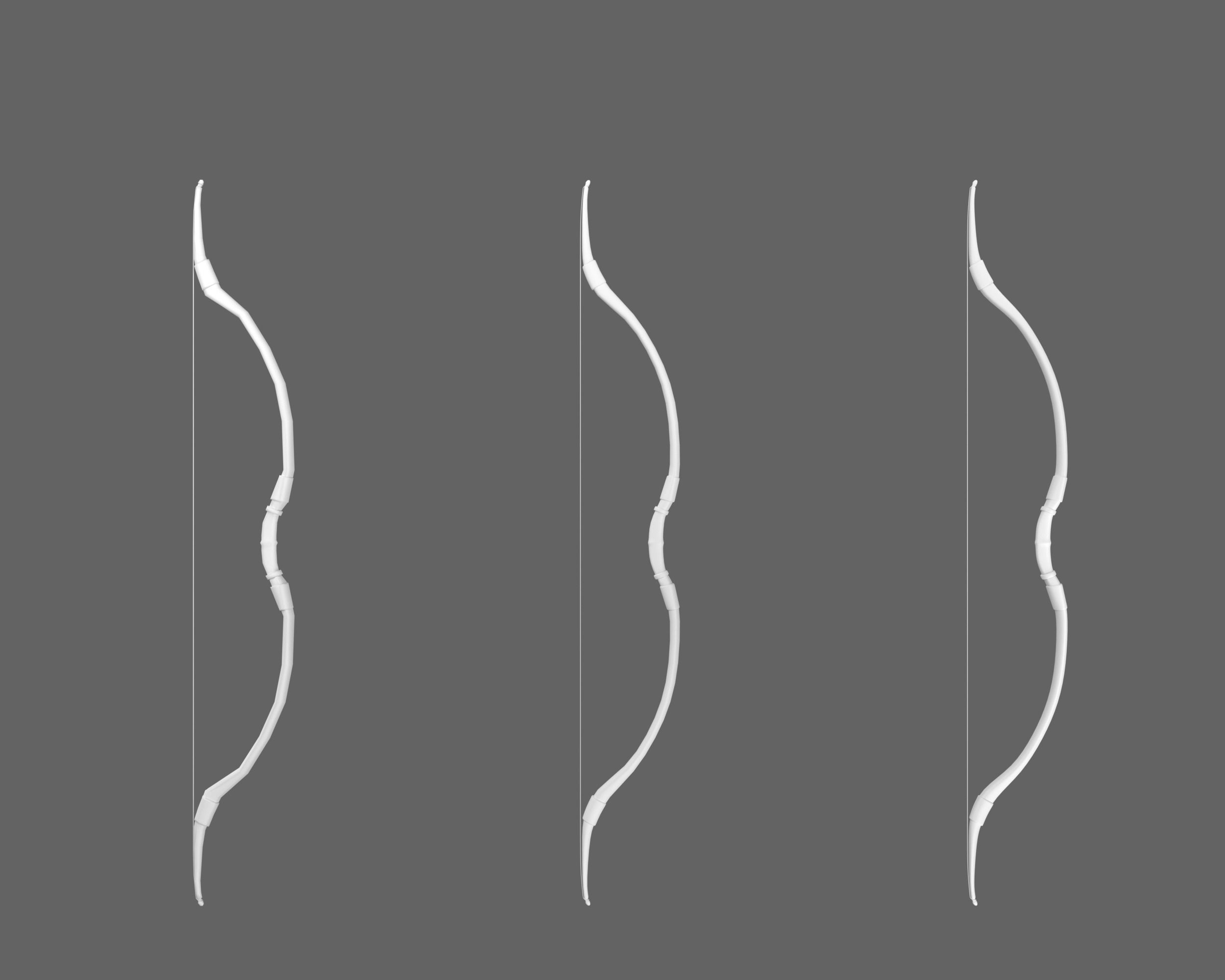 3D model Ancient Roman Bow and Arrow VR / AR / low-poly | CGTrader