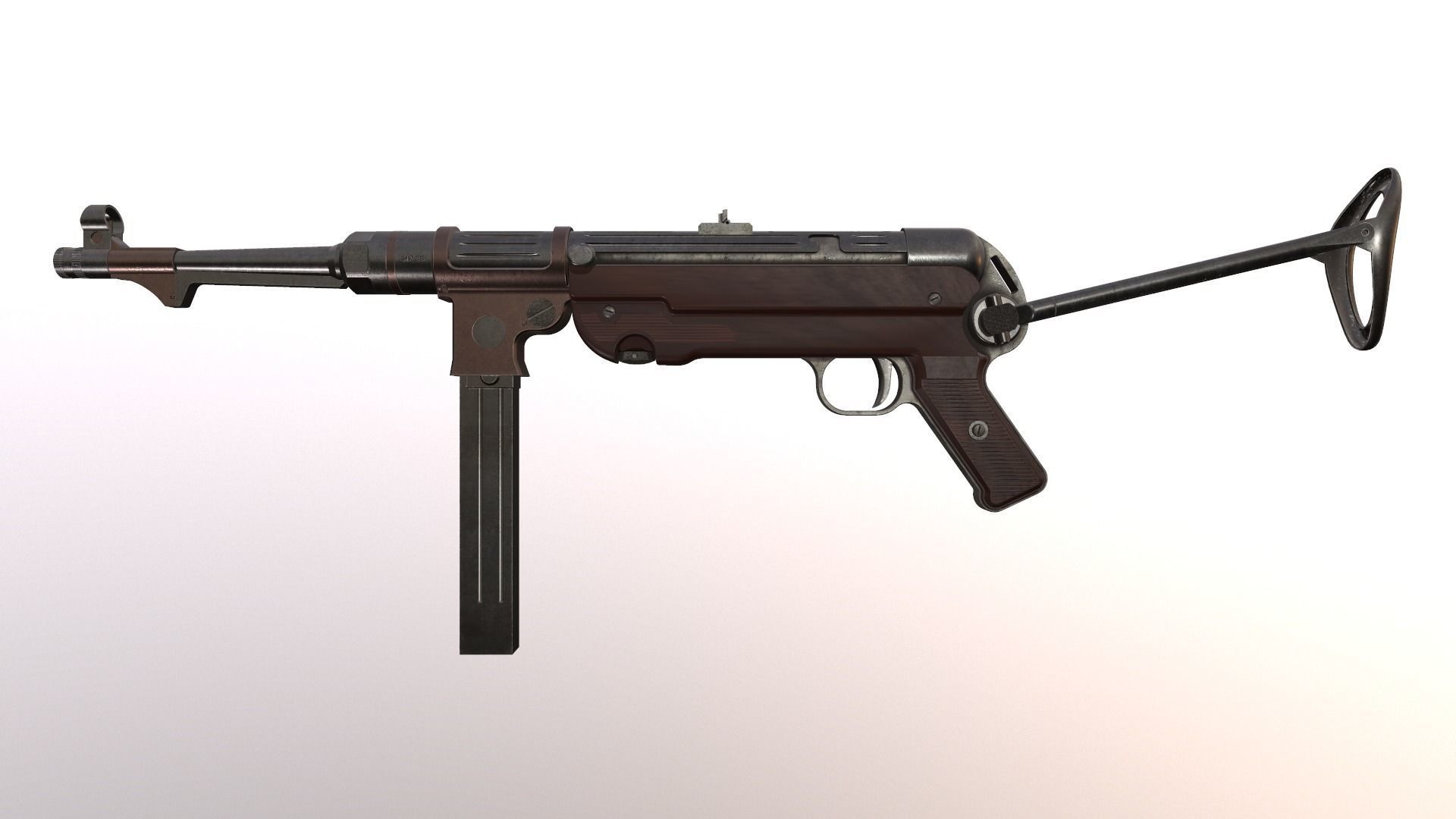 Assault rifle mp 38 3D model | CGTrader