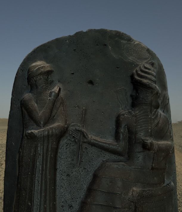 ASSYRIAN - STELE CODE OF HAMMURABI - 3D printing 3D model 3D printable ...