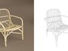 Wicker chair set A 3D model 3D model | CGTrader