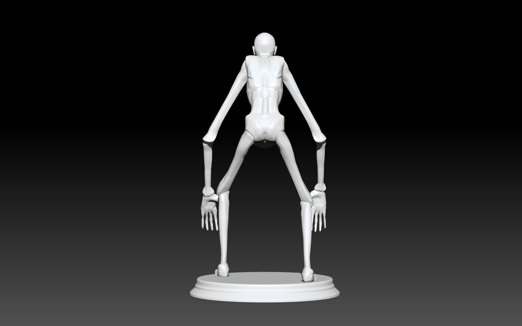 SCP-096 skeleton 3D model 3D printable | CGTrader