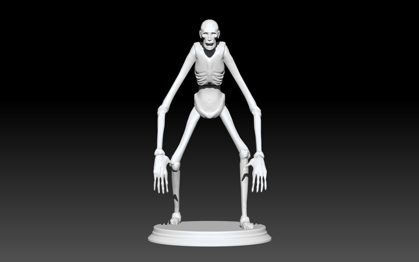 SCP-096 skeleton 3D model 3D printable | CGTrader