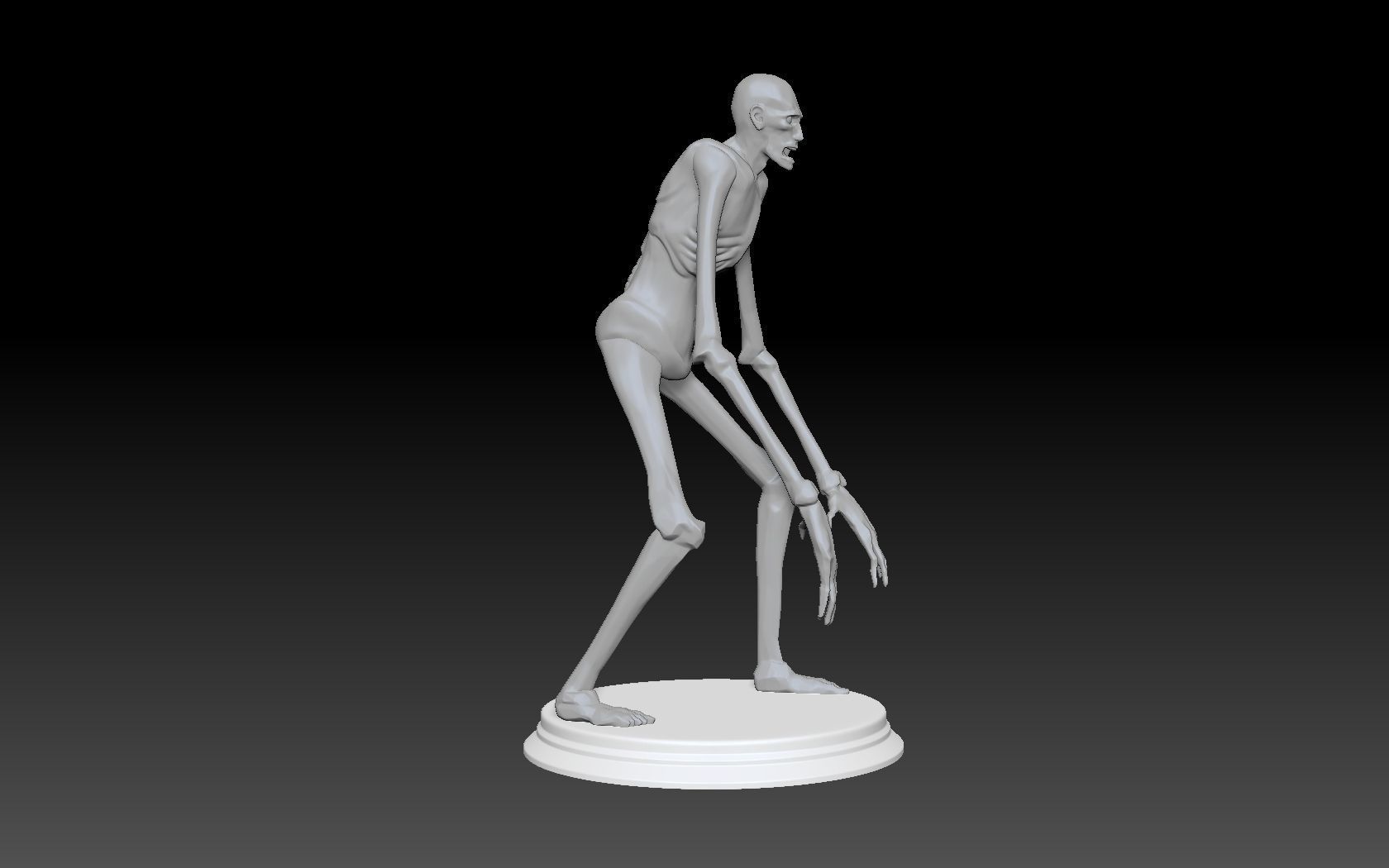 SCP-096 skeleton 3D model 3D printable | CGTrader