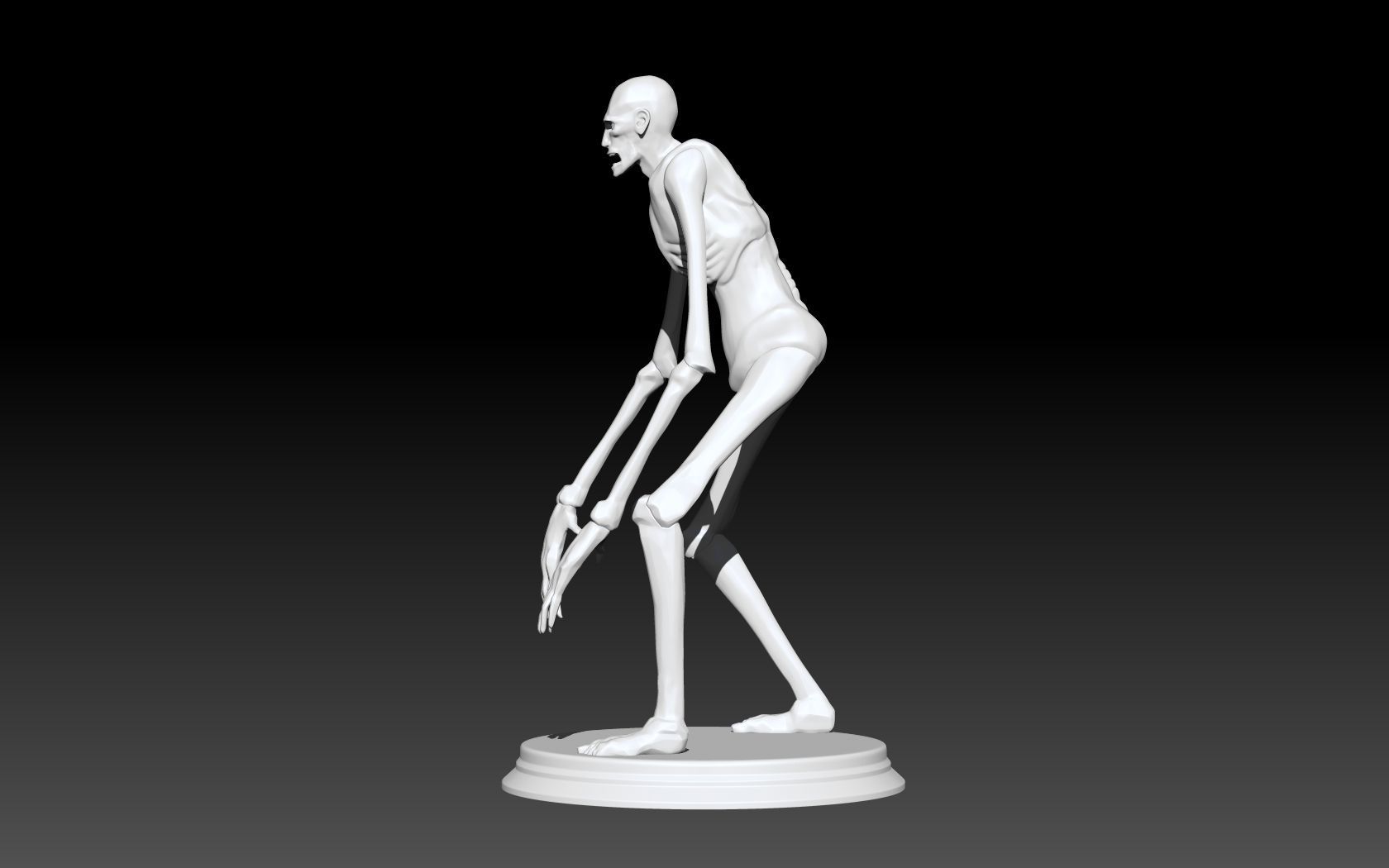 SCP-096 skeleton 3D model 3D printable | CGTrader