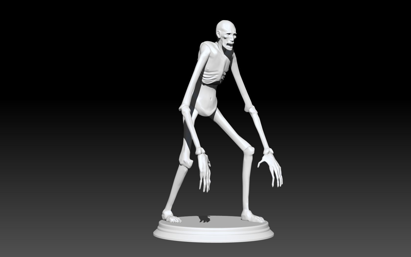 SCP-096 skeleton 3D model 3D printable | CGTrader