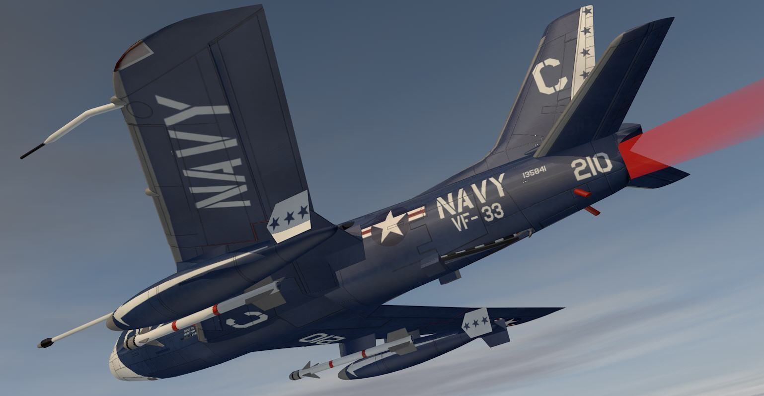 North American FJ-3 Fury 3D model | CGTrader