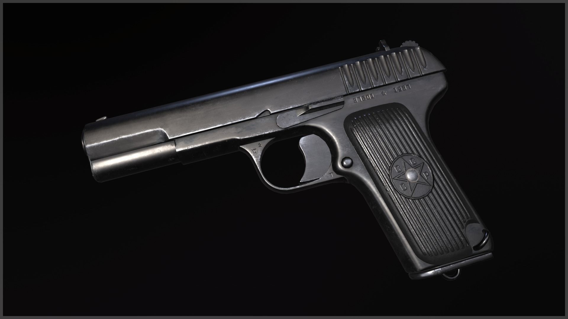 3D model TT-33 Handgun Composition VR / AR / low-poly | CGTrader