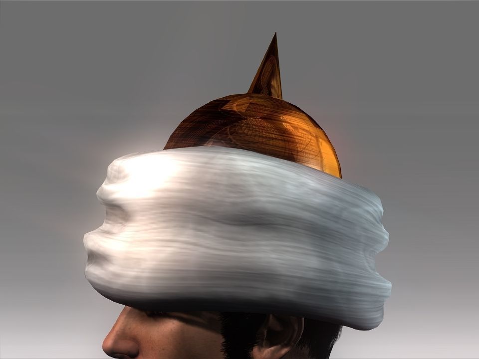 3D model Simple Arabian Turban Helmet VR / AR / low-poly | CGTrader