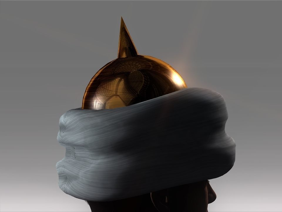 3D model Simple Arabian Turban Helmet VR / AR / low-poly | CGTrader