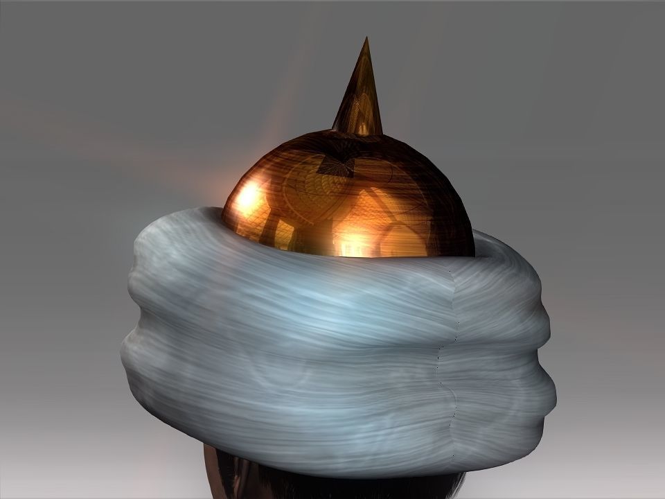 3D model Simple Arabian Turban Helmet VR / AR / low-poly | CGTrader