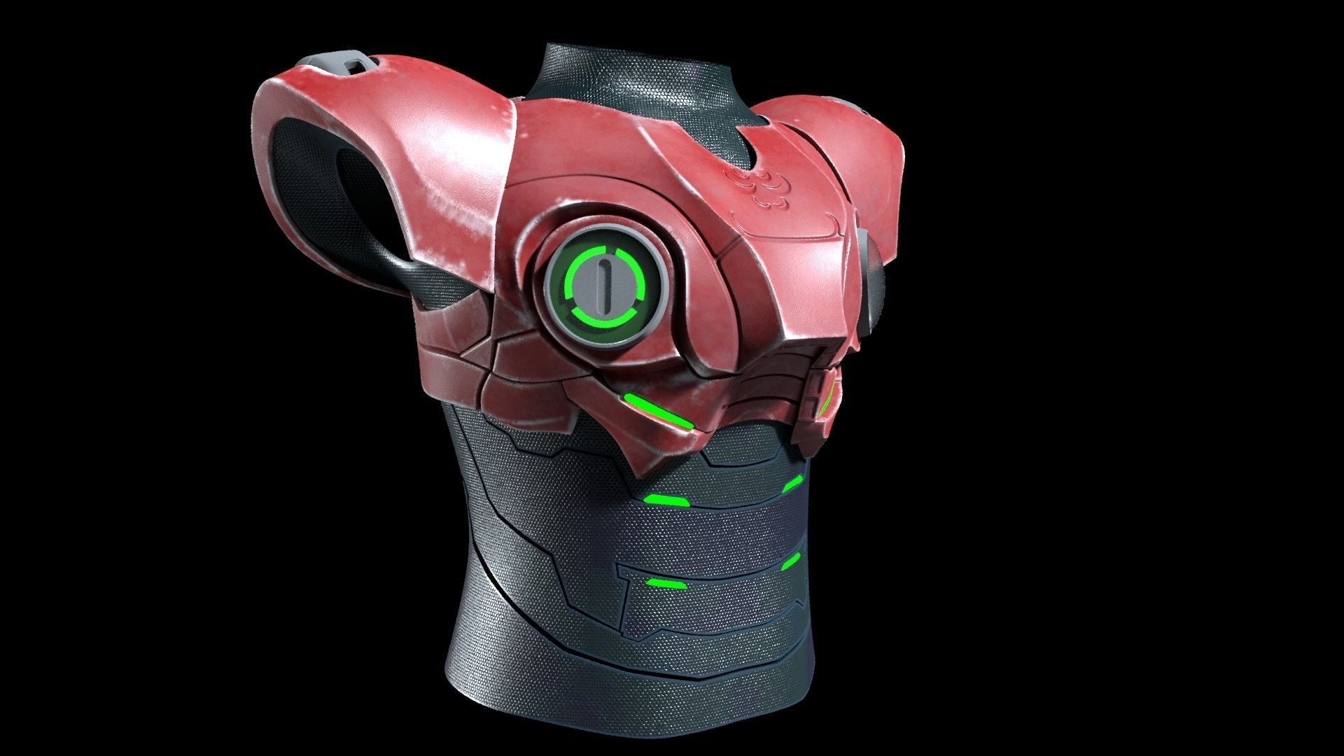 High quality Hard Surface Cyborg body armor 3D model | CGTrader