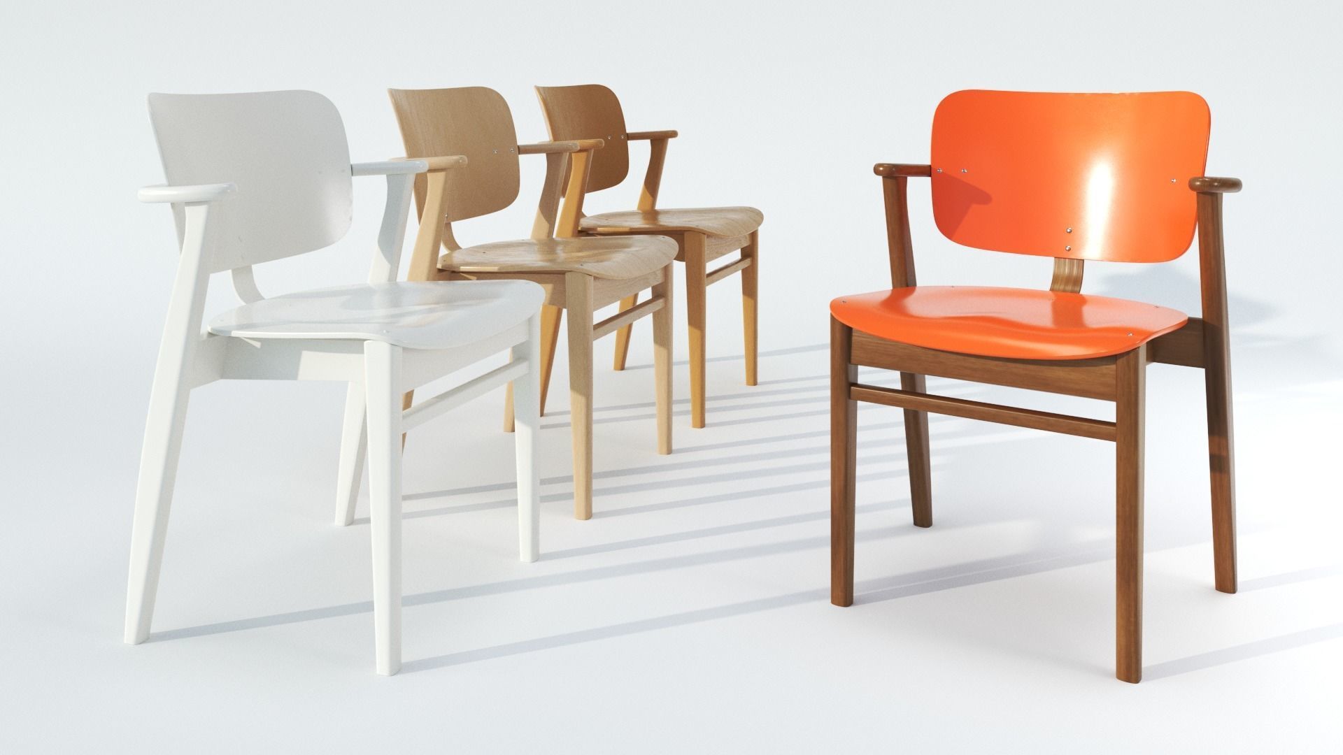 Domus Chair 3D model | CGTrader