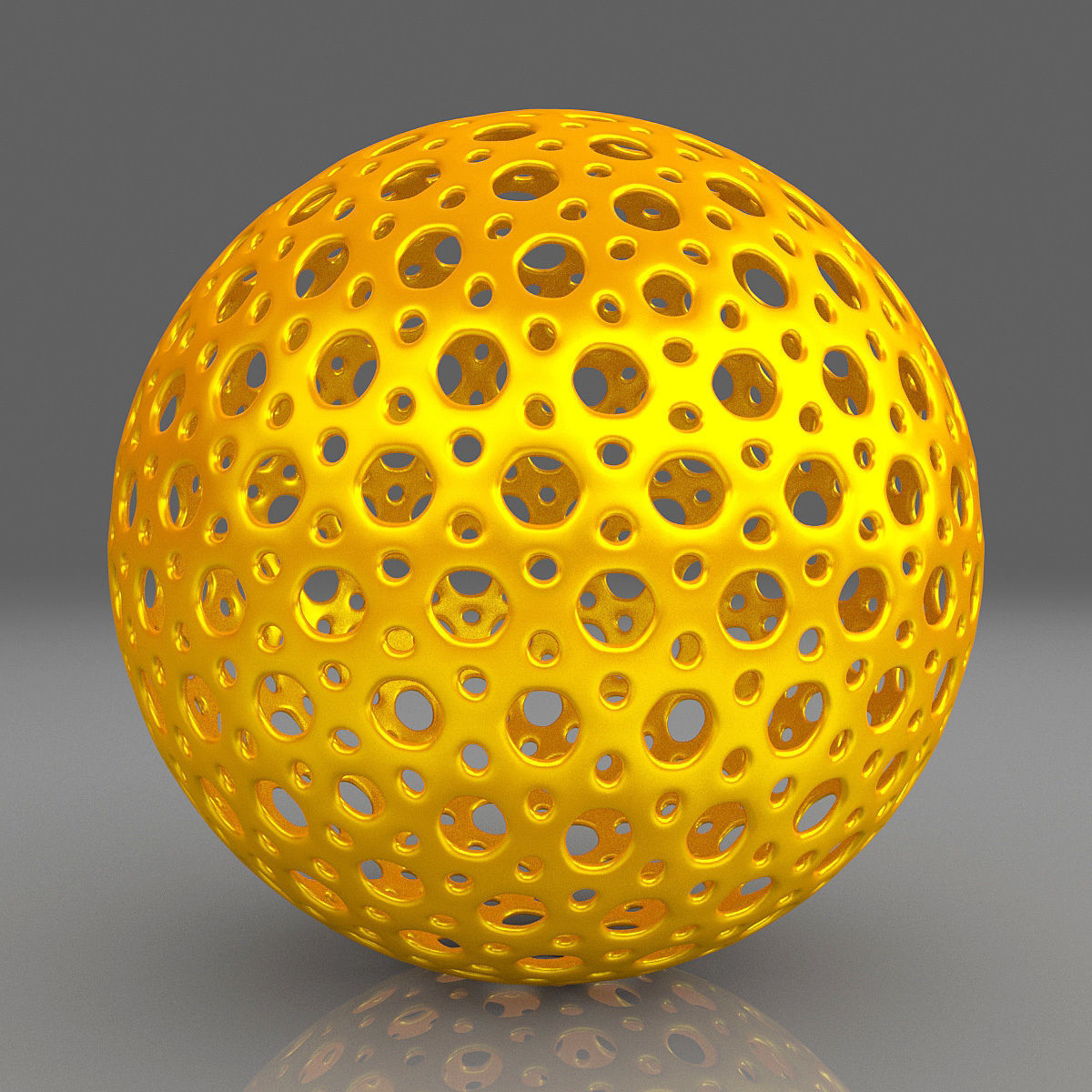 Perforated Sphere Shape 3D Print Model 3D model 3D printable | CGTrader