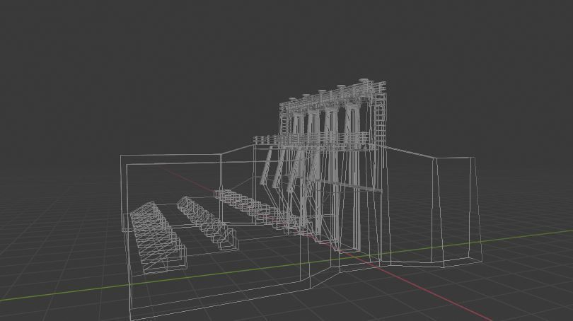 Water Dam Sluice Gate free VR / AR / low-poly 3D model | CGTrader