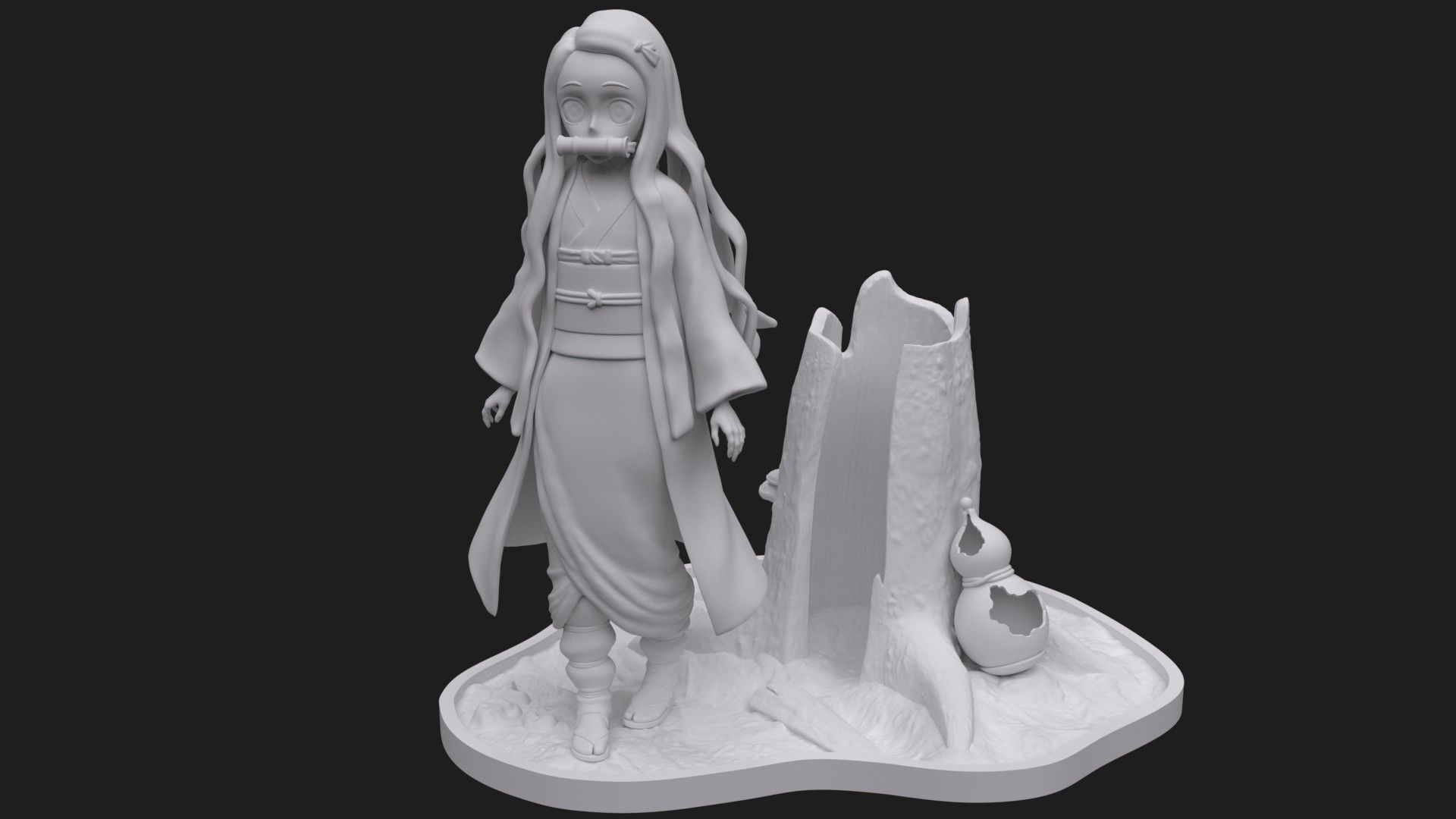 Kamado Nezuko 3D model 3D printable | CGTrader