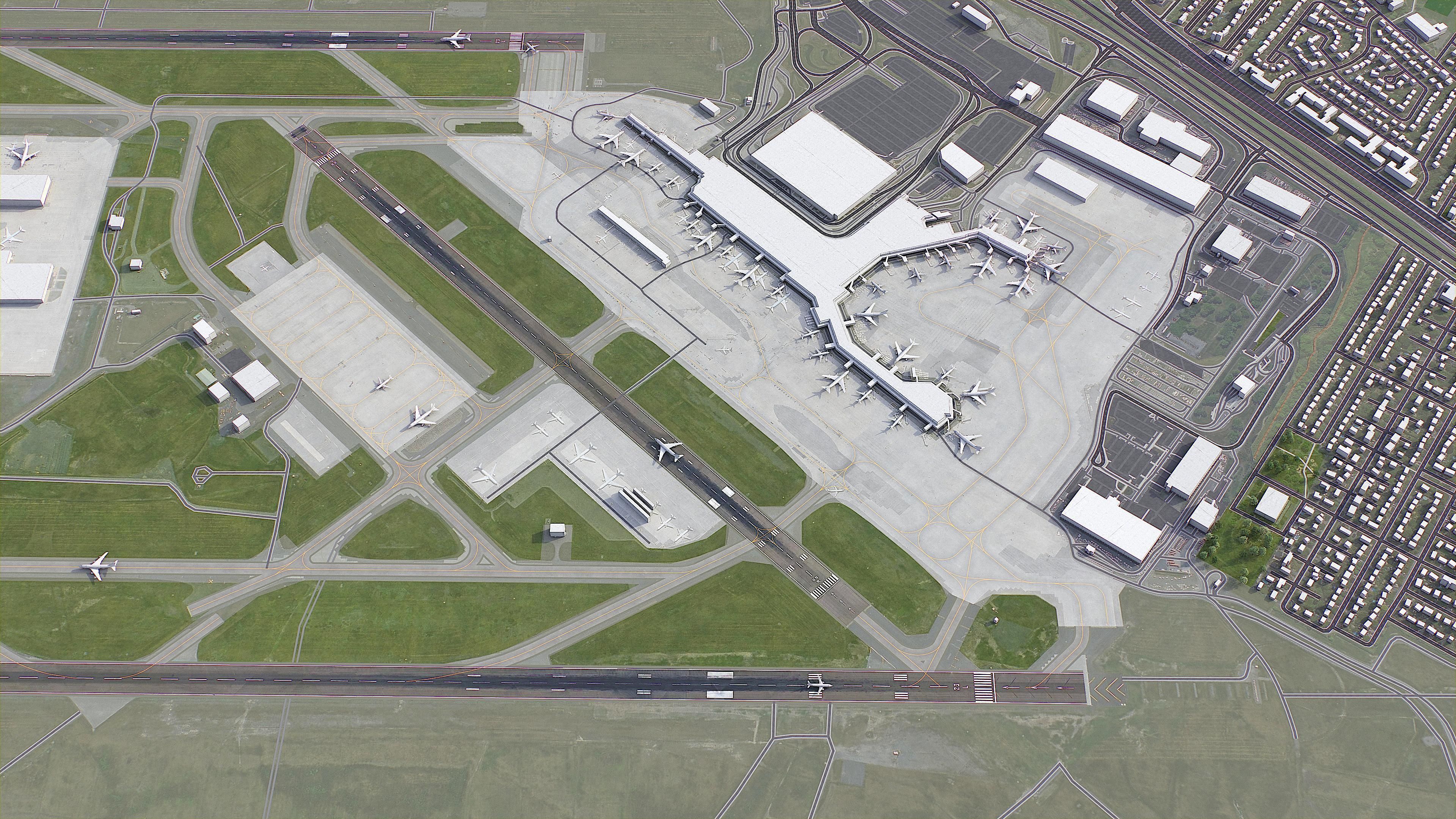 3D model Montreal - Pierre Elliott Trudeau Airport VR / AR / low-poly | CGTrader
