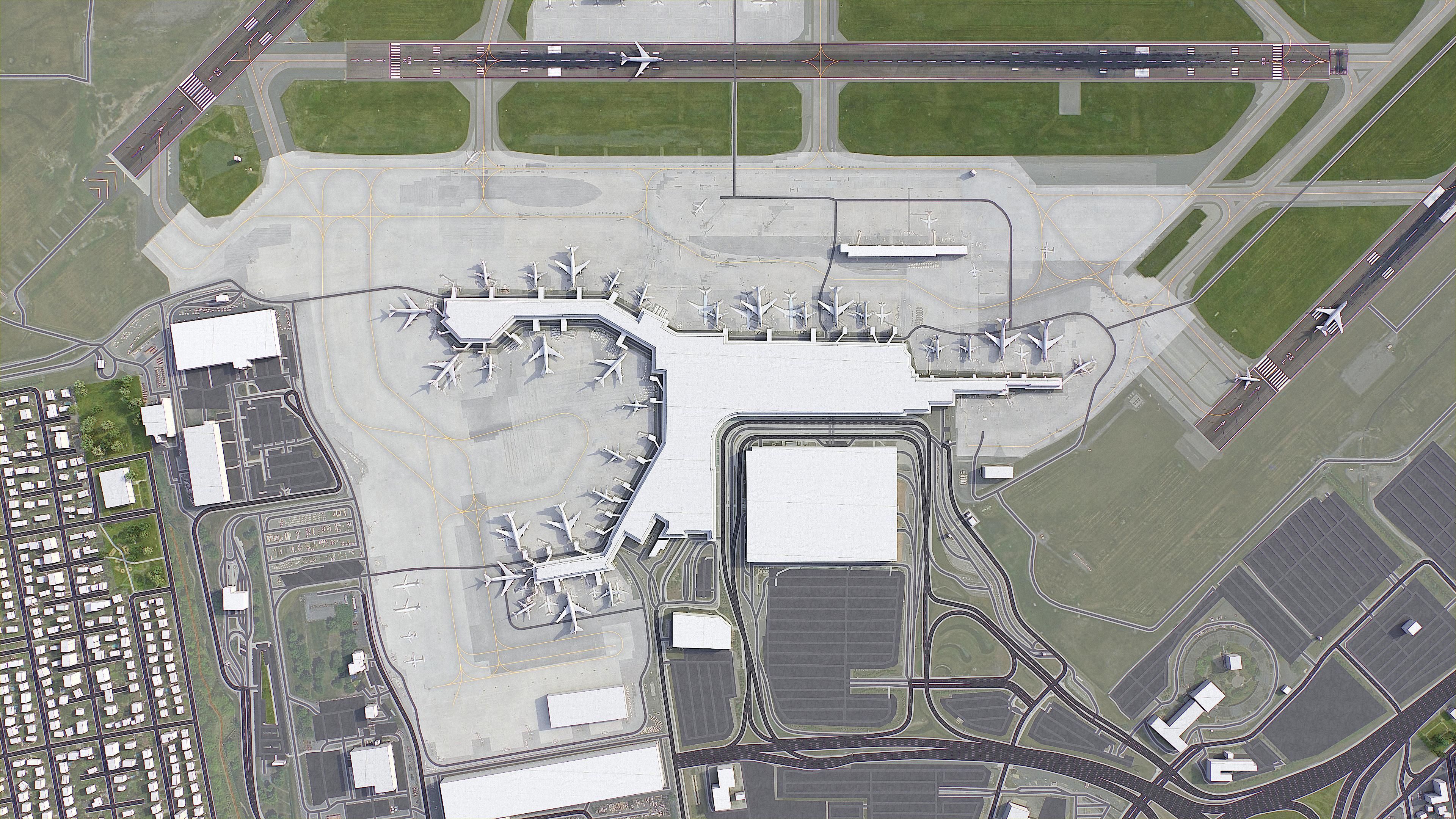 3D model Montreal - Pierre Elliott Trudeau Airport VR / AR / low-poly | CGTrader