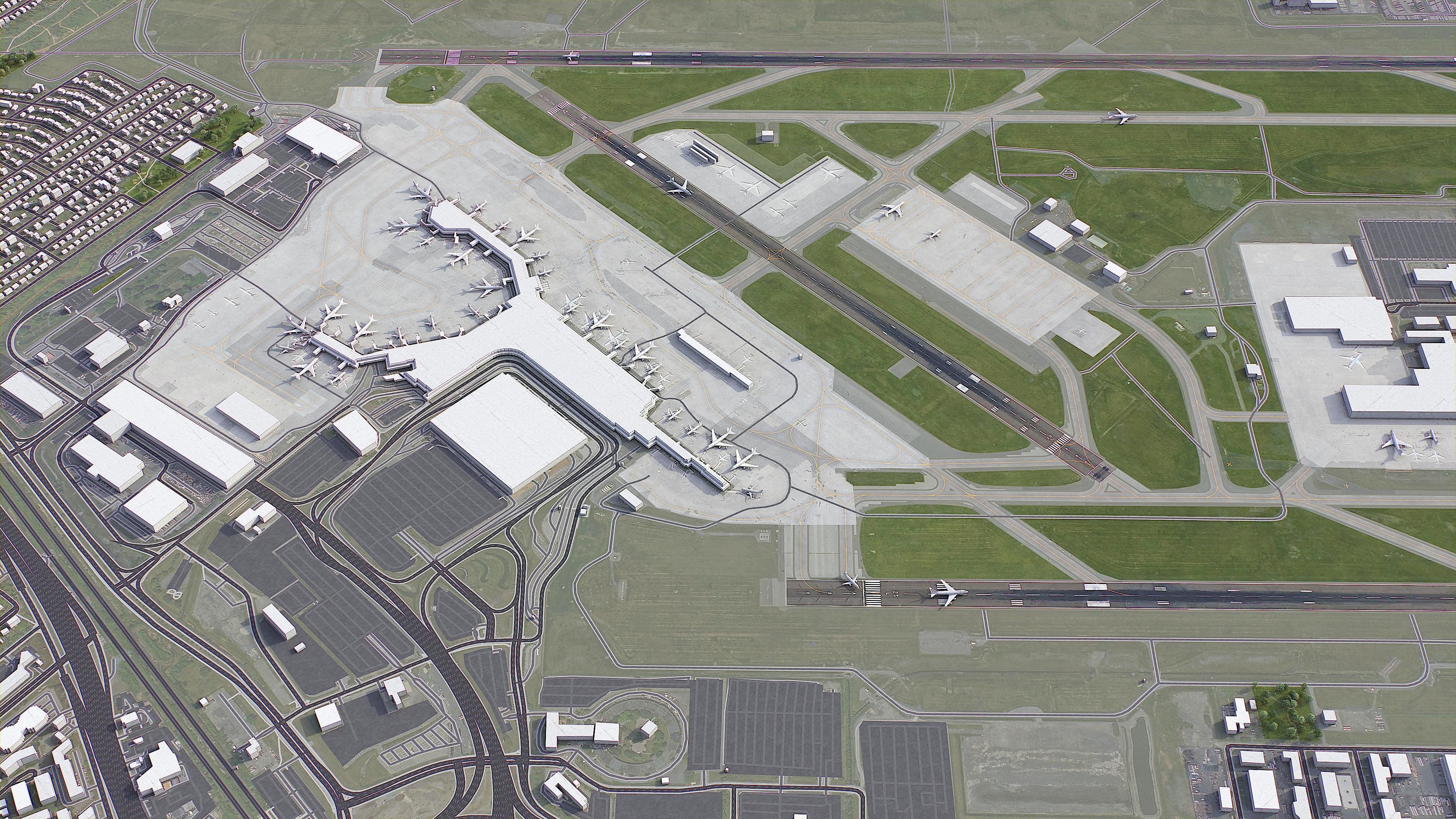 3D model Montreal - Pierre Elliott Trudeau Airport VR / AR / low-poly | CGTrader