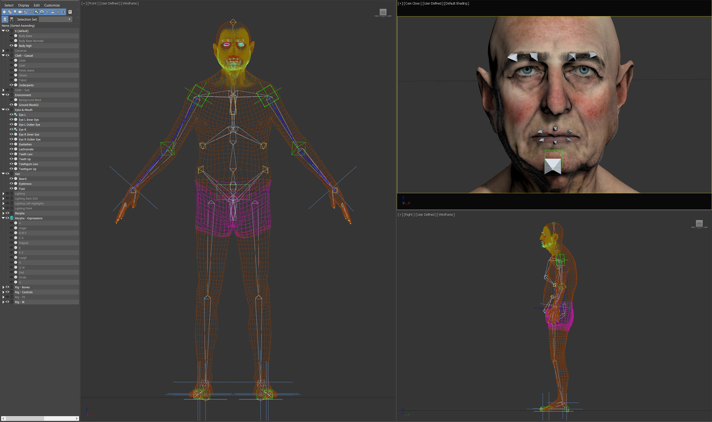 Old Man Alex 3D model rigged | CGTrader