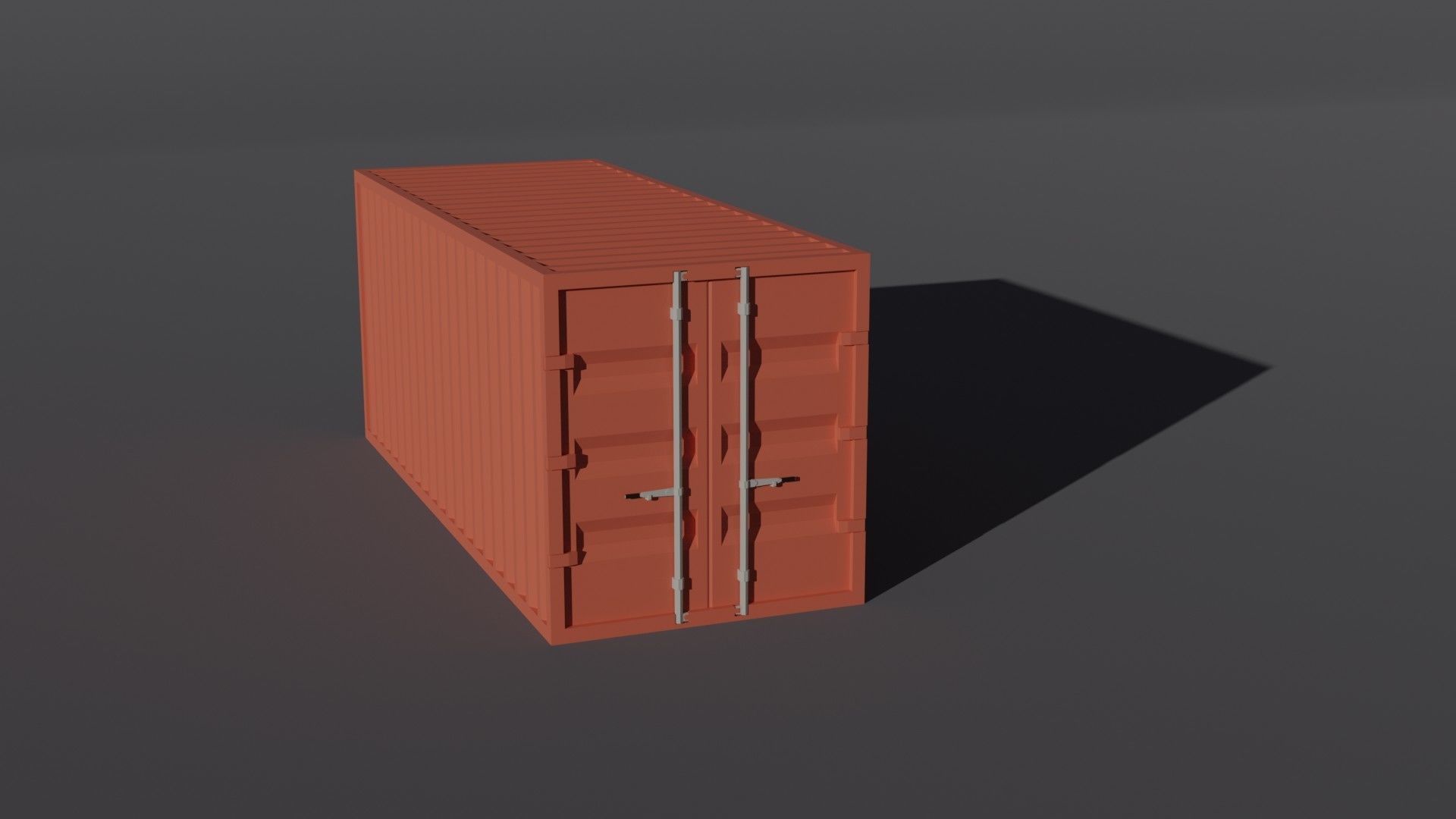 Shipping container free 3D model animated | CGTrader
