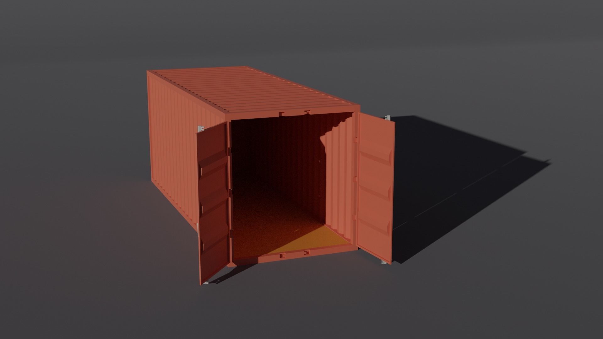 Shipping container free 3D model animated | CGTrader