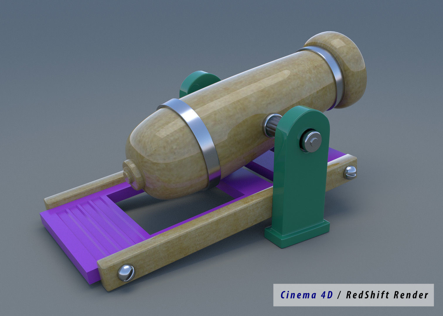 Non-realistic Cannon 3D model | CGTrader