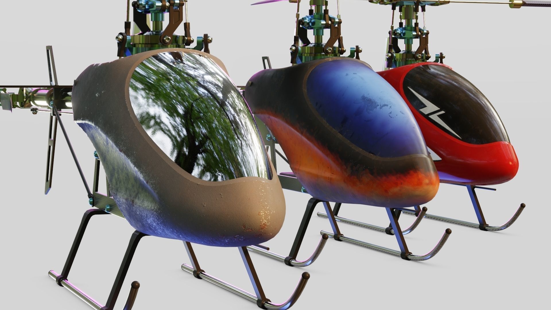 RC Helicopter 3D model rigged | CGTrader