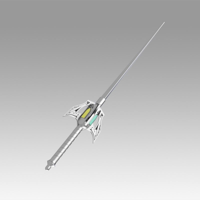 RWBY Weiss Schnee Rapier Myrtenaster Cosplay Weapon Prop 3D model ...
