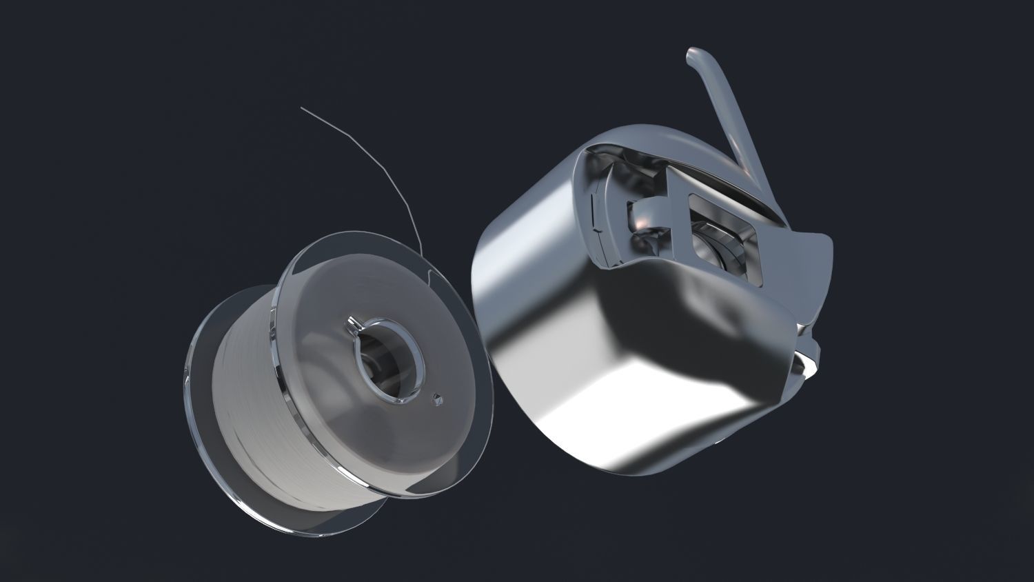 bobbin and shuttle free 3D model | CGTrader