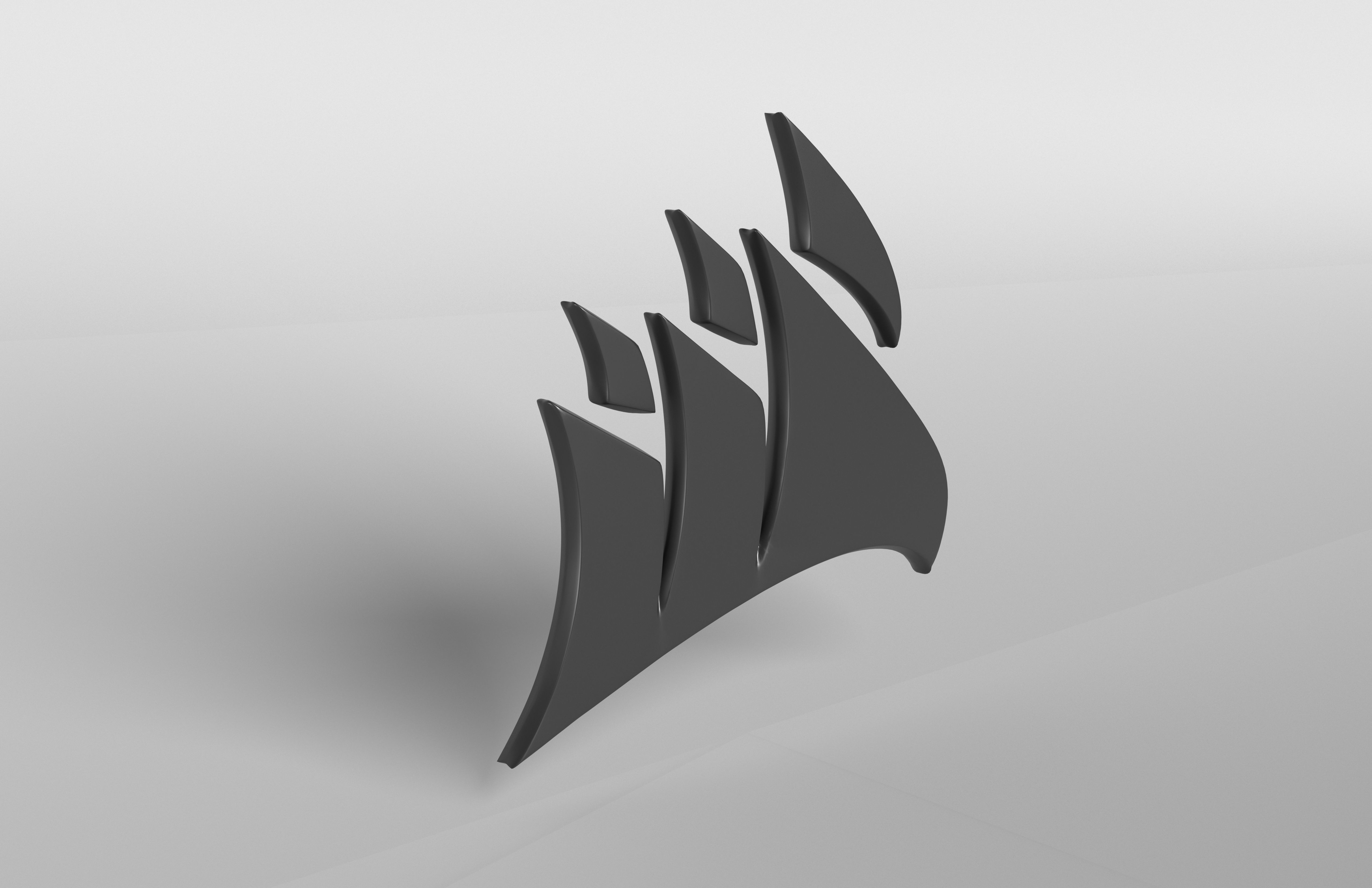 Corsair Logo v1 001 free VR / AR / low-poly 3D model | CGTrader