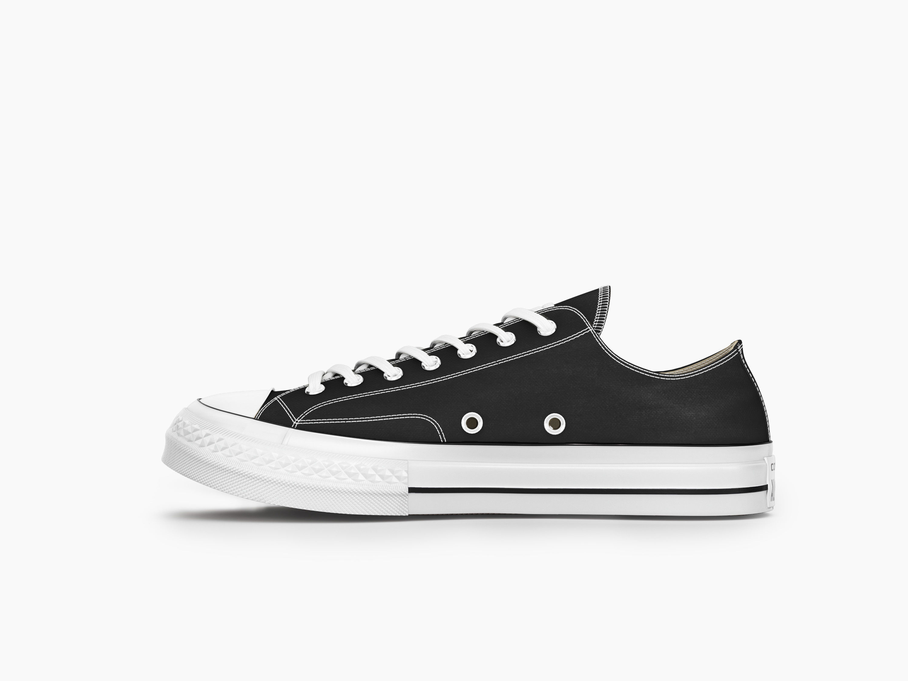 converse all stars black low 3D model | CGTrader
