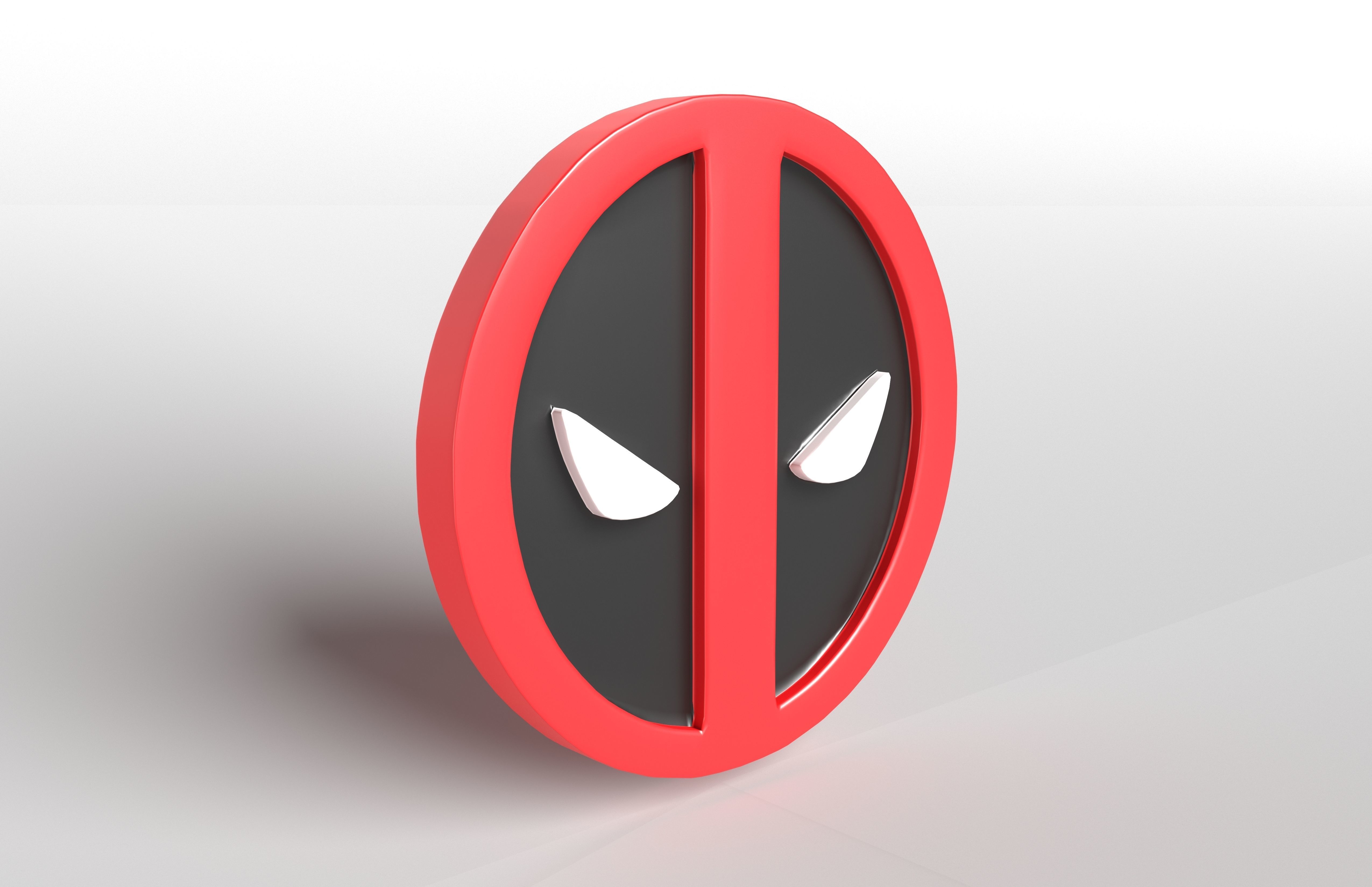 Deadpool Logo v1 001 free VR / AR / low-poly 3D model | CGTrader