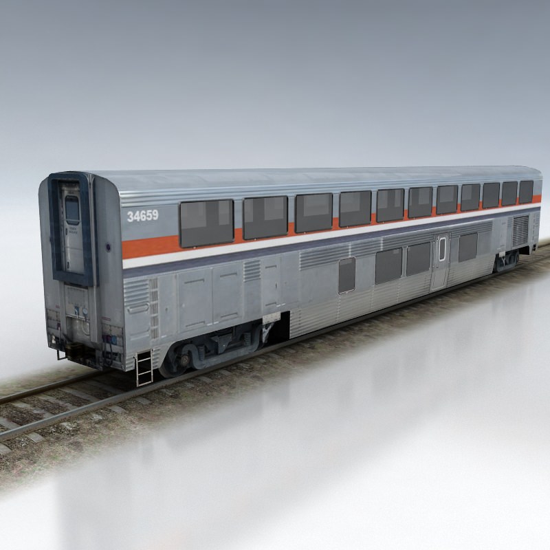 Amtrak 3D Model Game ready .max .fbx - CGTrader.com
